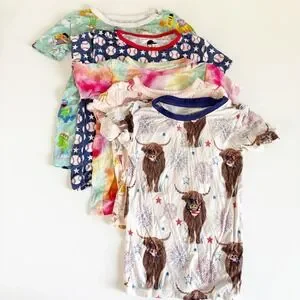 Pajamas | Posh Peanut Little Sleepies Kids Bamboo Pajama Mixed Bundle ...